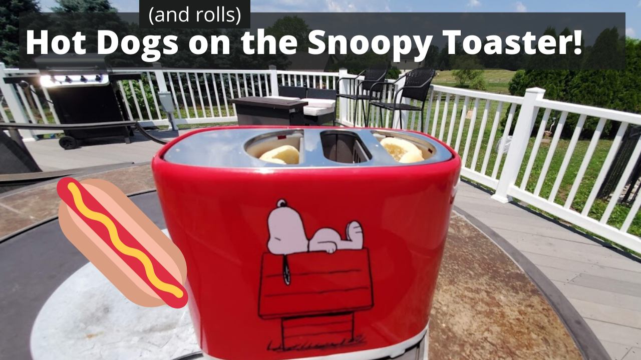 Hot Dogs (and rolls) on the Snoopy Hot Dog Toaster!! (and CONTEST ...