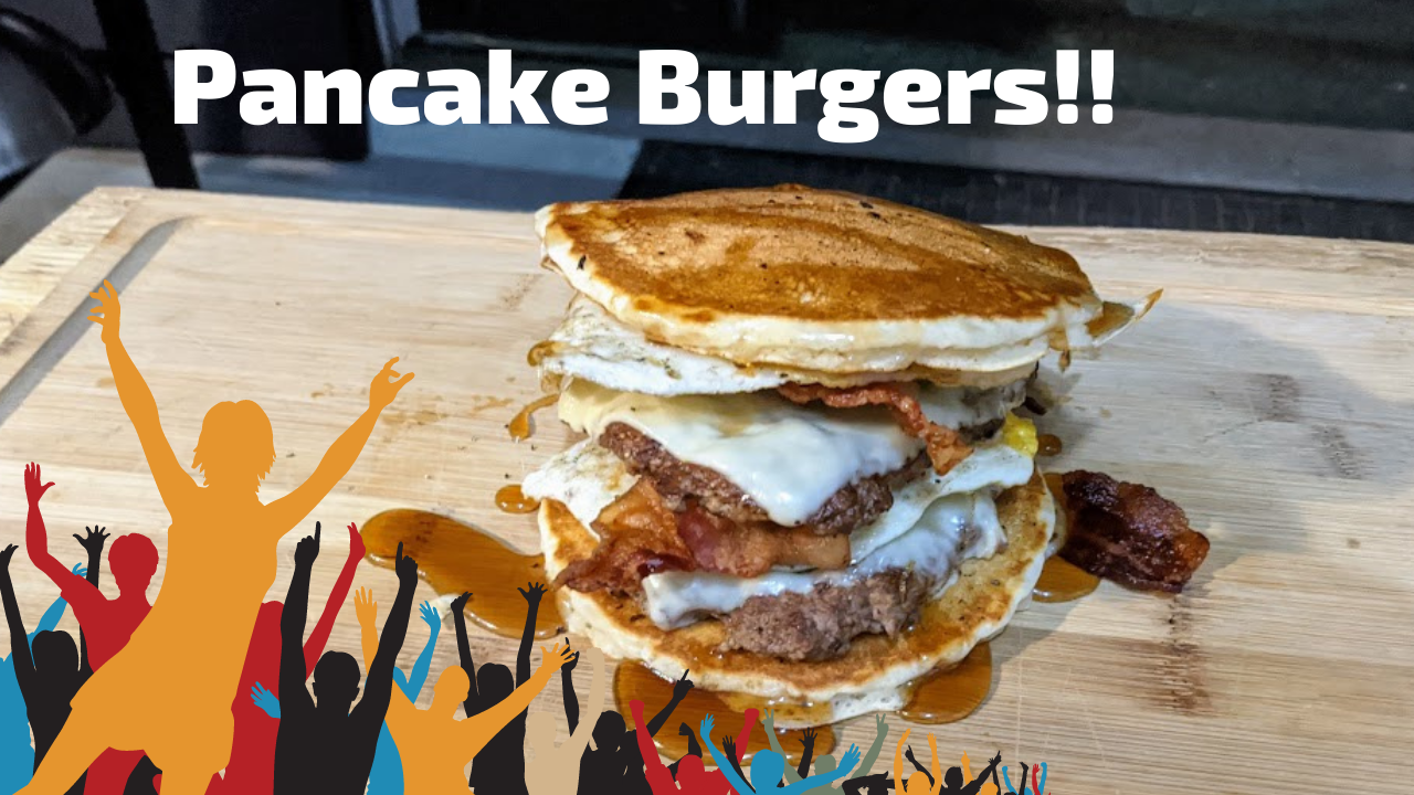 Pancake Burgers on the Char-Griller Flat Iron! - Rob's Backyard BBQ
