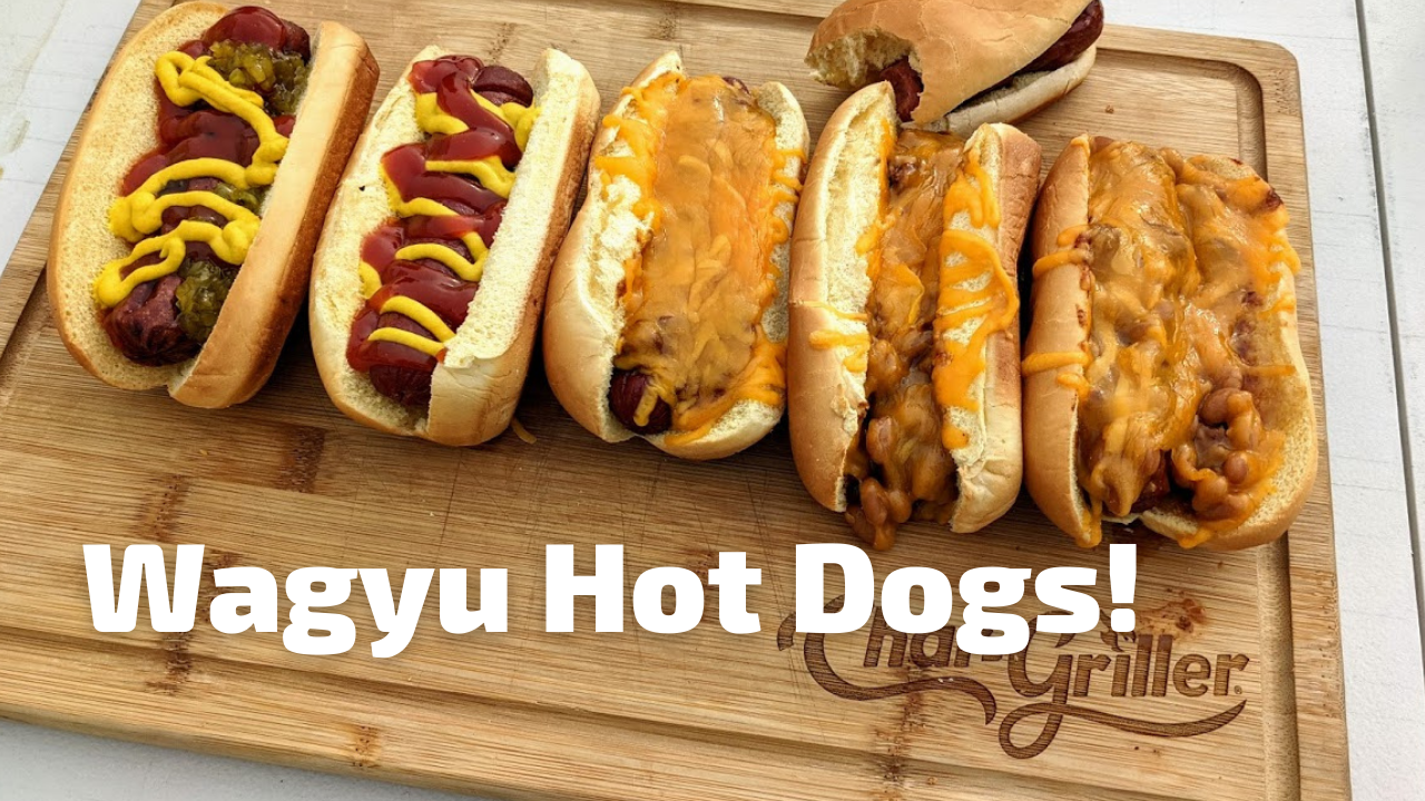Wagyu Hotdogs on the Char-Griller Gravity 980 - Rob's Backyard BBQ