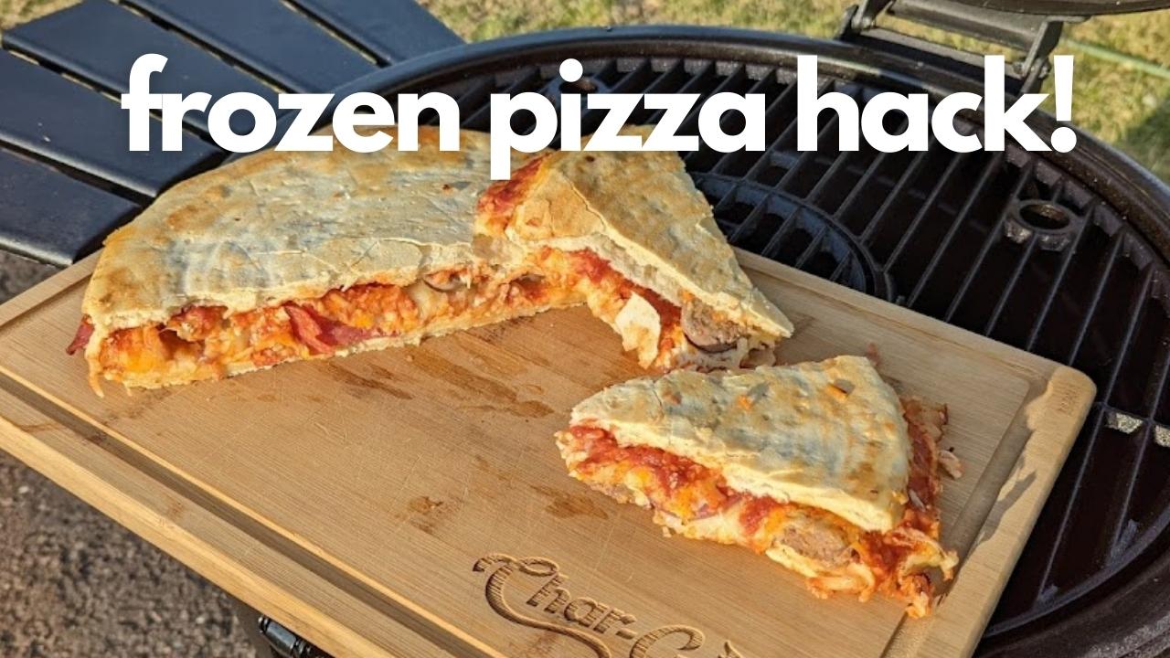 Frozen Pizza Hack - Stuffed Pizza Quesadilla? | Char-Griller Akorn ...