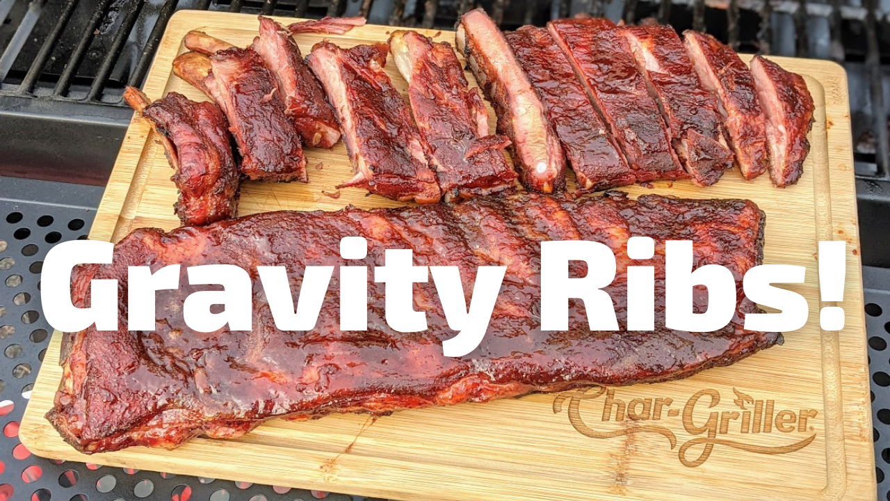St Louis Ribs on the Char-Griller Gravity 980 - Rob's Backyard BBQ