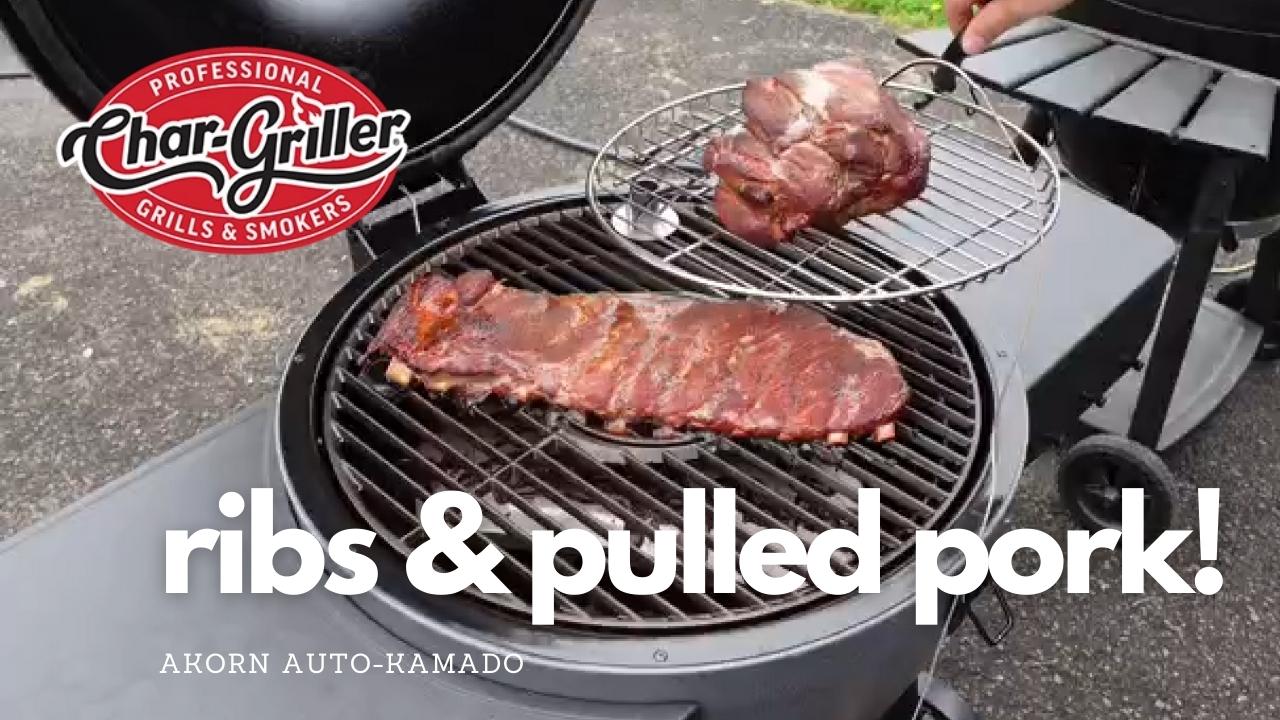 Ribs & Pulled Pork on the Char-Griller AKORN Auto-Kamado - Rob's ...
