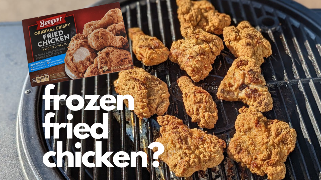 Frozen Fried Chicken on the Grill? Char-Griller AKORN Auto-Kamado - Rob ...