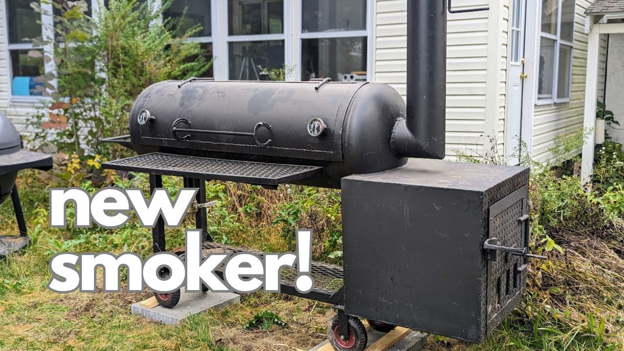 New Reverse Flow Offset Smoker - 80 gallon custom - Rob's Backyard BBQ