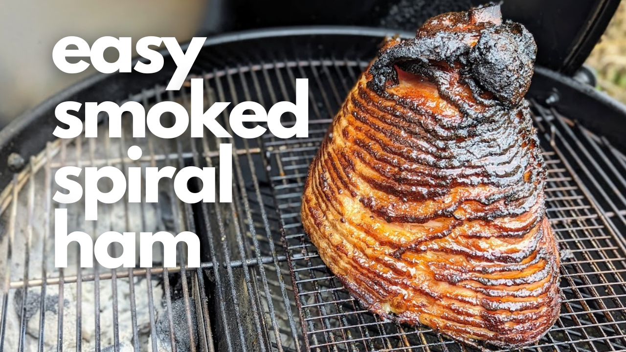 EASY Smoked Spiral Ham | Weber Kettle | Uncle Steve's Shake - Rob's ...