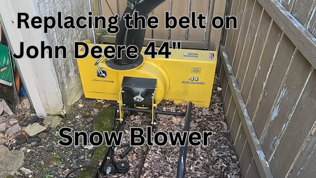 John Deere 44" Snow Blower Belt Replacement - Rob's Backyard BBQ